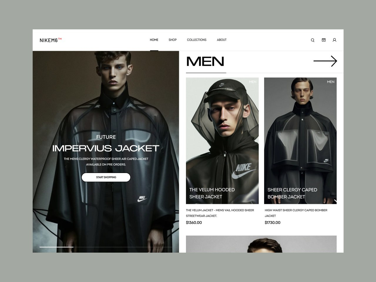 Urban Clothing Store UI by Sam Halpert for Awsmd on Dribbble