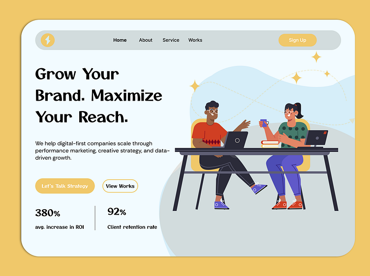 Hero Section Design Concept by Tania Nasrin on Dribbble
