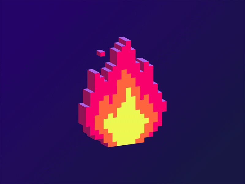 Pixelfire by Olga on Dribbble