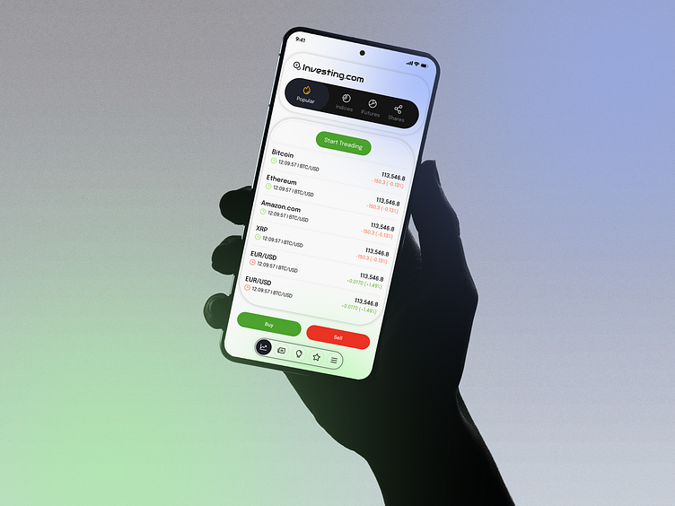 Finance & Trading App UI/UX Design – Stock Market Dashboard (iOS by ...