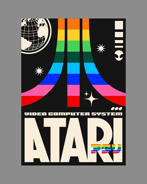 Another Atari Poster by Rafael Serra on Dribbble
