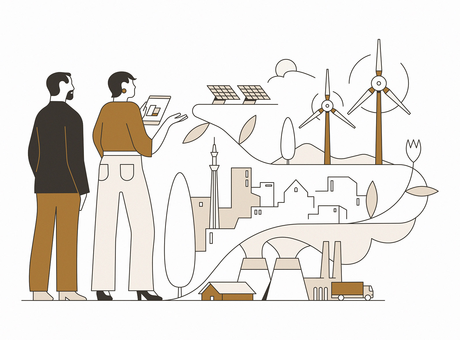 Sustainable energy. Forbes Japan by Justina Leisyte on Dribbble