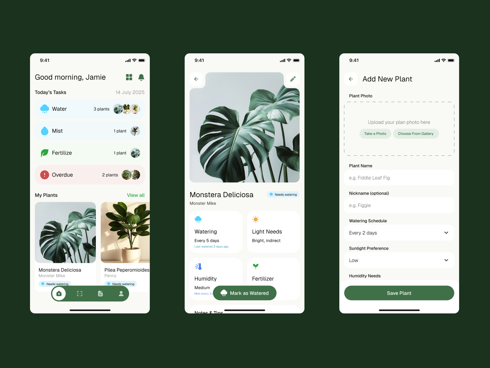 Leafly – Plant Care App by Galang Jati Saputra for Revo on Dribbble