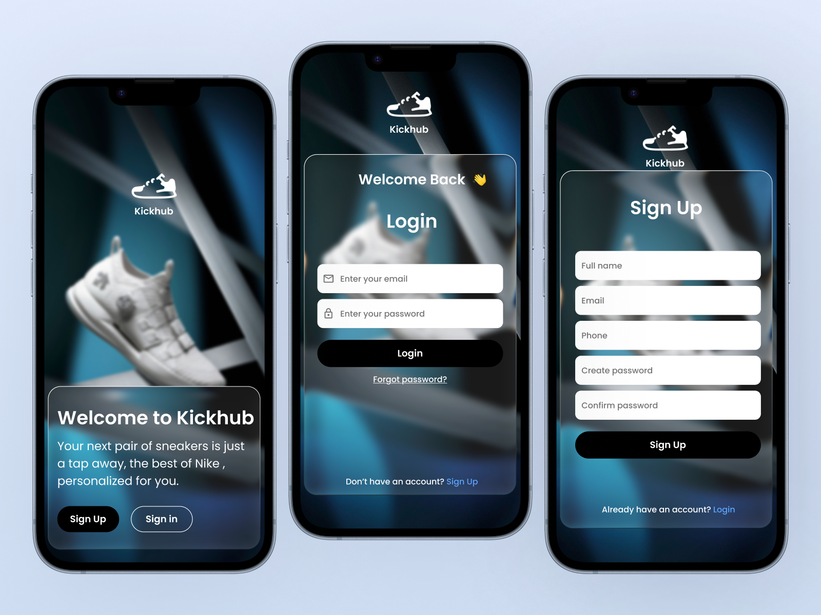 GlassFlow – Modern Sign In & Sign Up UI/UX by Prince on Dribbble