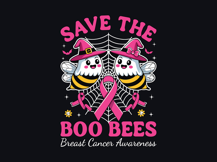 Save the Boo Bees — Halloween Awareness Illustration by Merch By ...