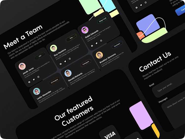 Agency Website - UI Components by Hoang Nguyen on Dribbble