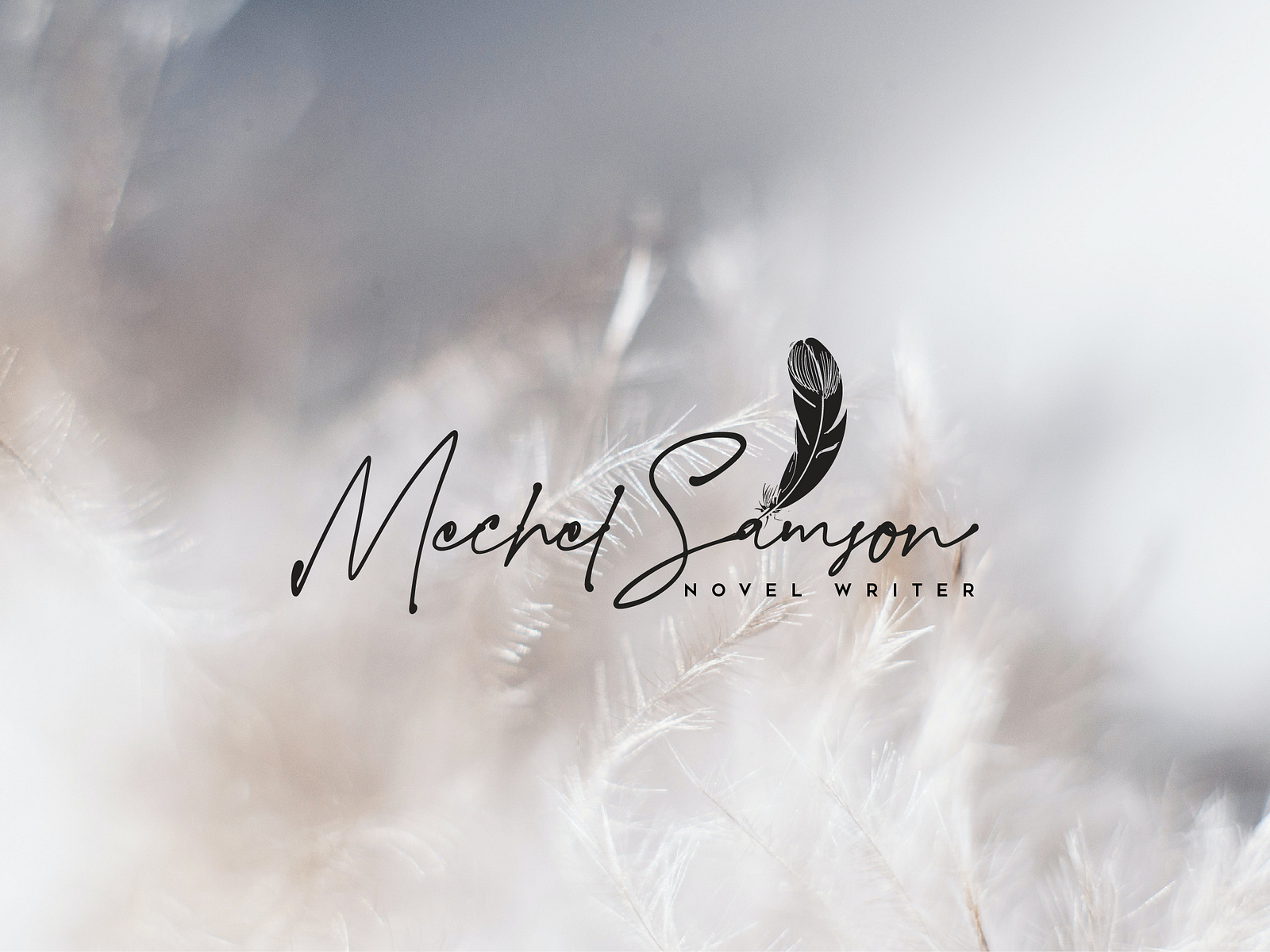 Mechel Samson - Signature logo for a Novel Writer by Studio_i on Dribbble