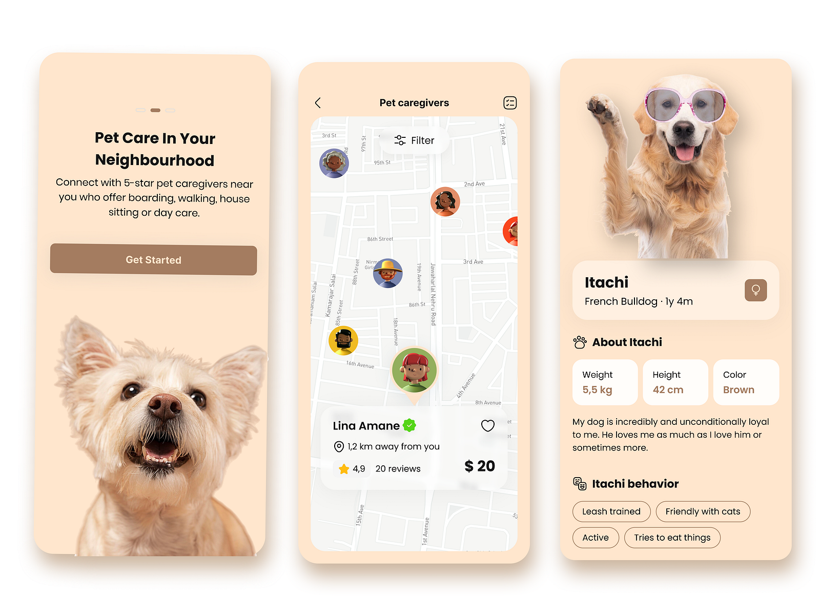Pets care App design by Kashaf Maryam Khan on Dribbble