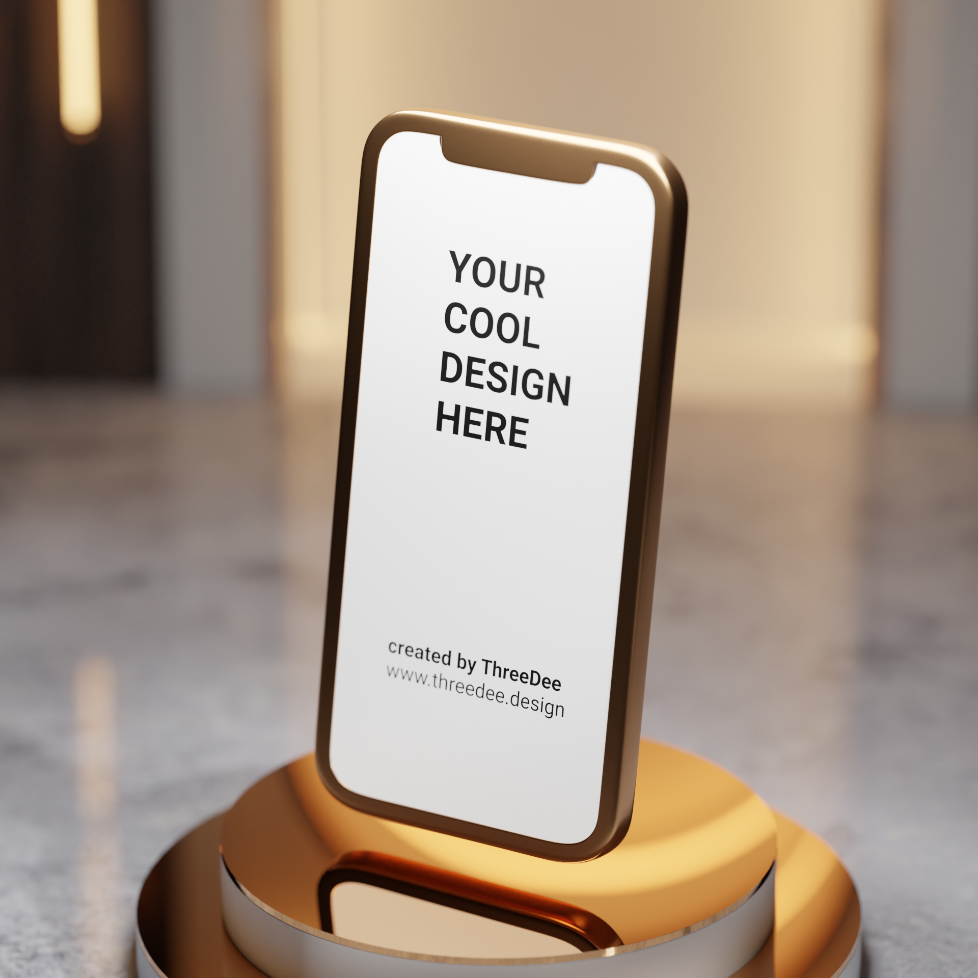 3D model of an iPhone or a Samsung in luxury room by Samuel Briskar ...