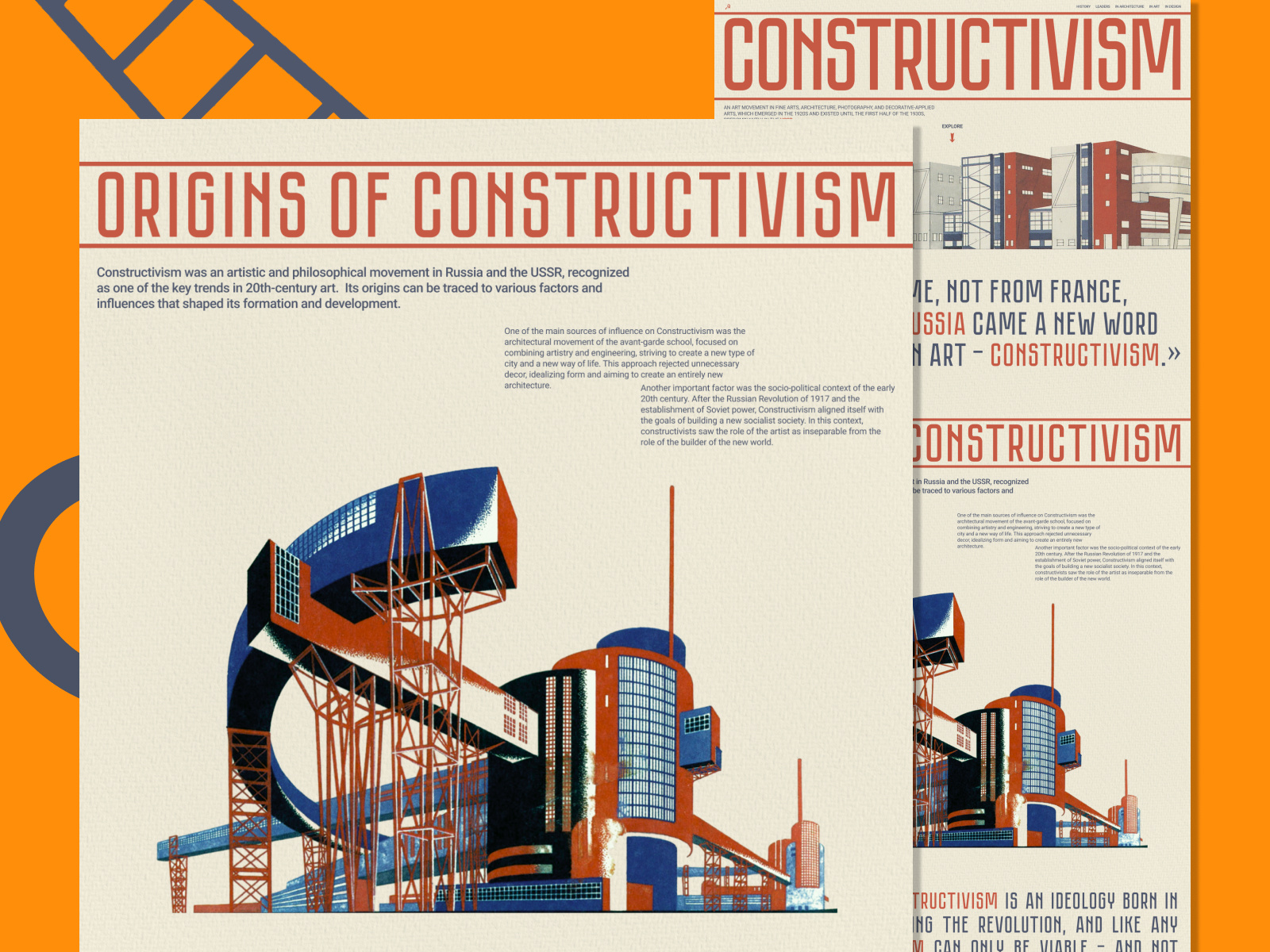 Origins of Constructivism by Tatyana Zhrakova on Dribbble