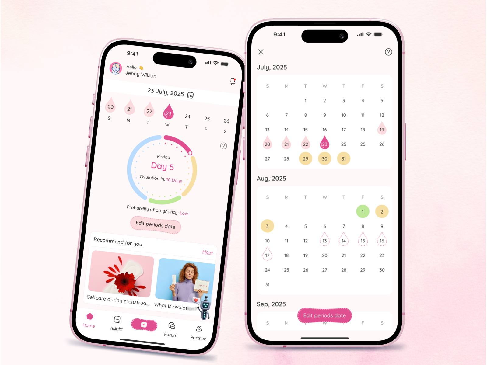 Period Tracking App by Codeflash Infotech LLP on Dribbble