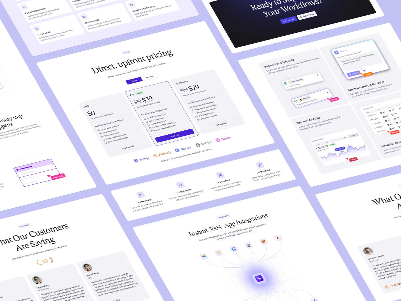 Websoft SaaS Website Template by Craftwork on Dribbble