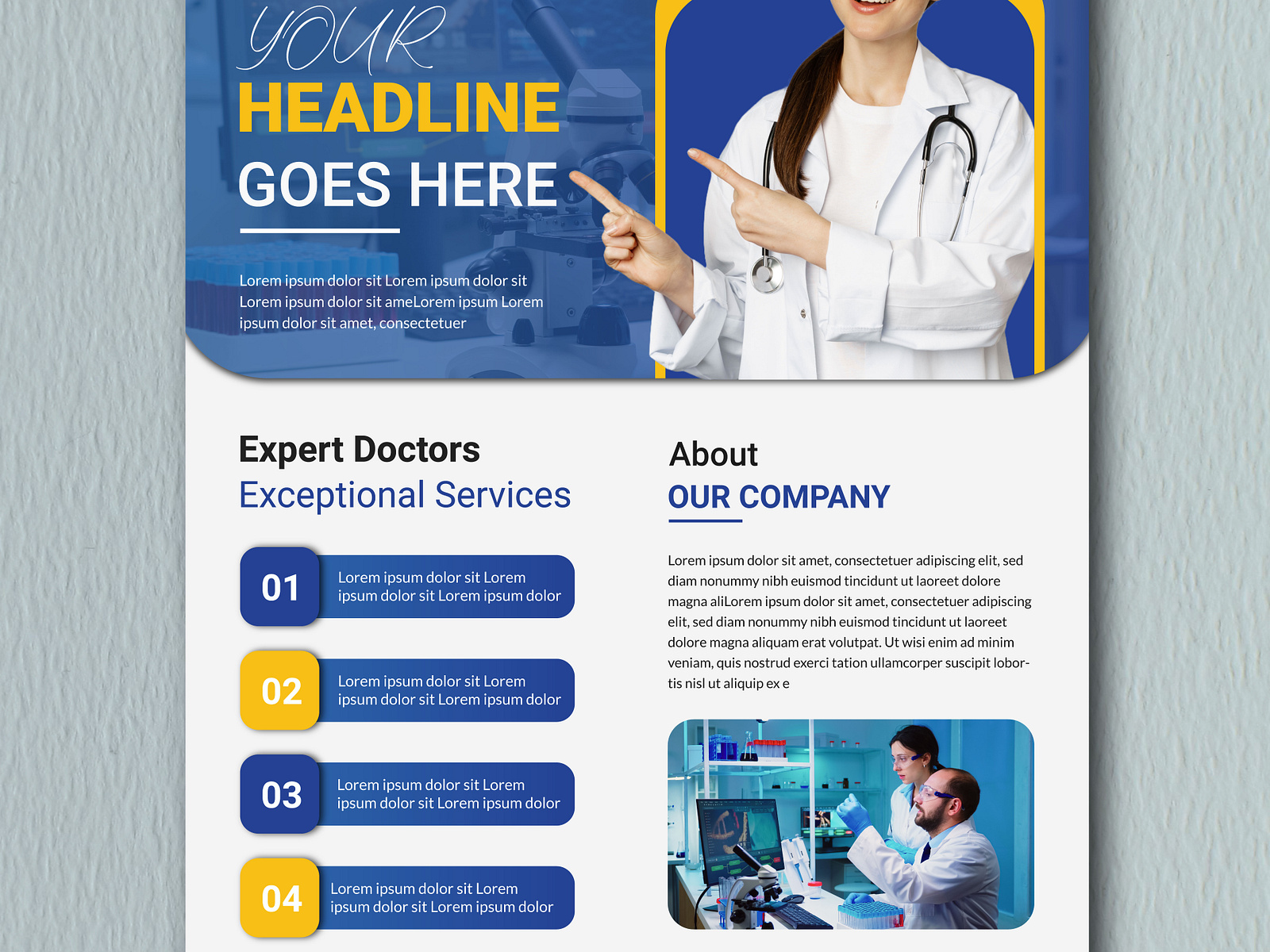 Medical flyer design by Rifat Islam on Dribbble