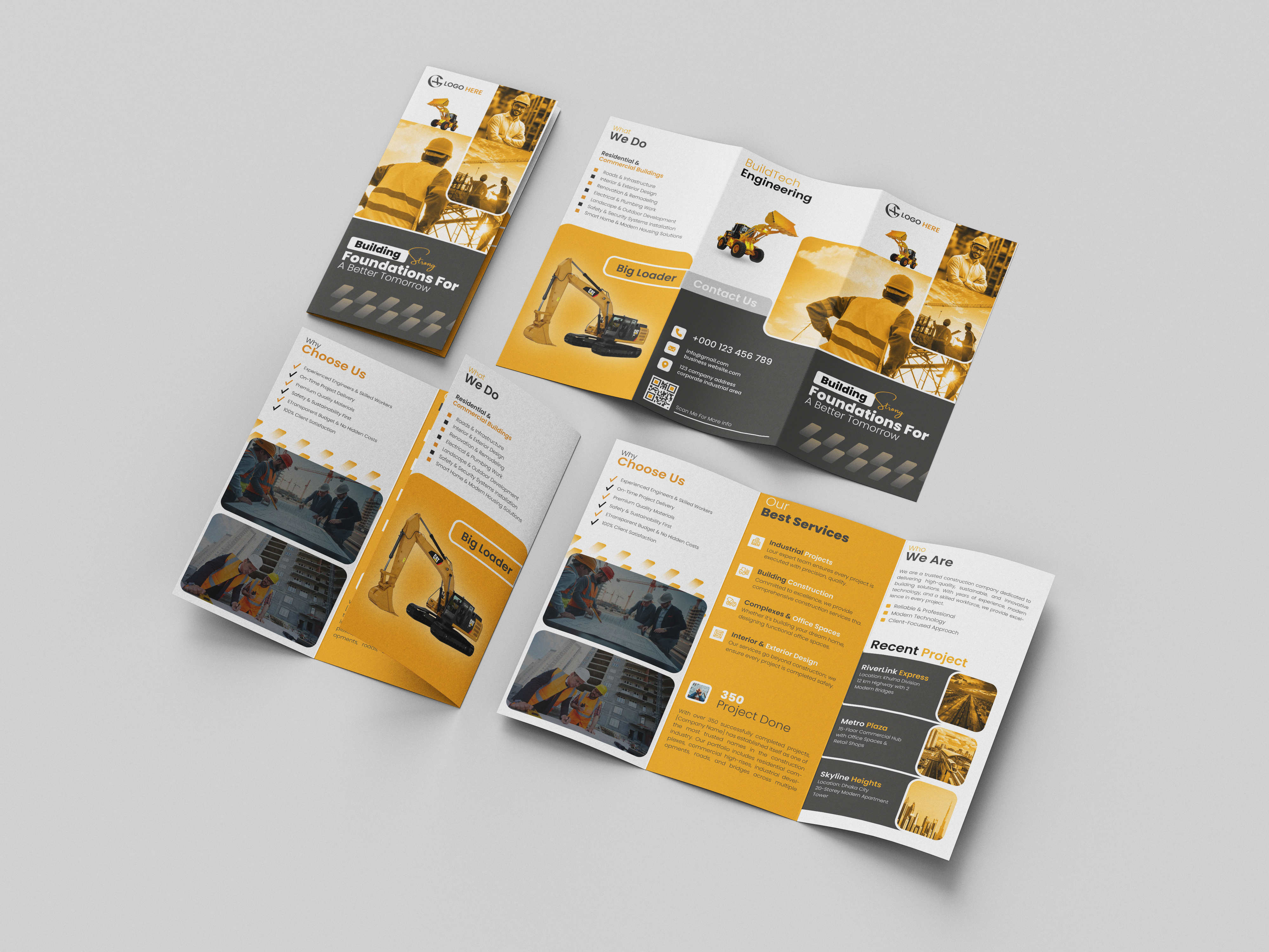 CONSTRUCTION BROCHURE DESIGN by Abdur Rahman Emon on Dribbble