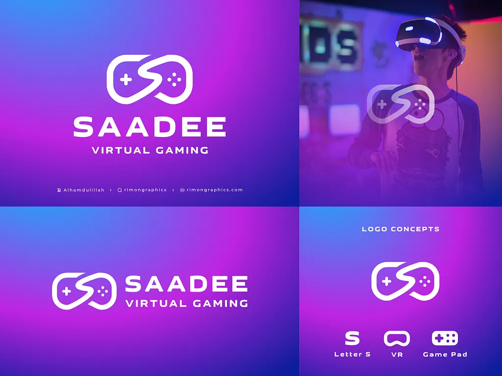 Saadee Virtual Gaming Logo by Rumena Begum on Dribbble