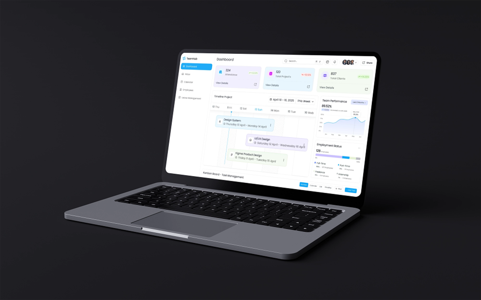 Project Management Dashboard UI Design by Ovious.Studio Designs on Dribbble