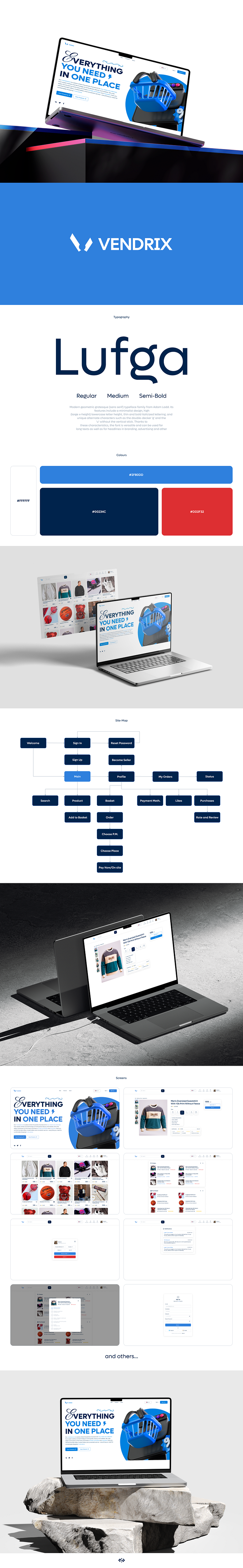 Vendrix - UI/UX Marketplace by Maksim on Dribbble