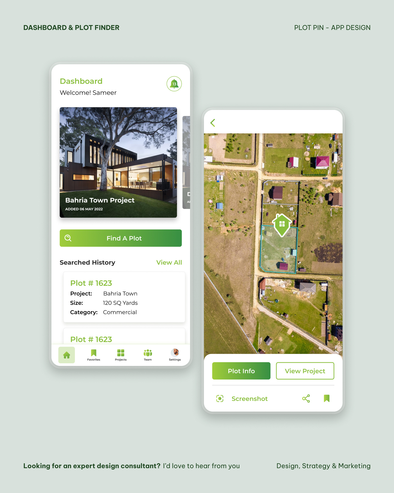 Real Estate App UI Design - Plot Pin by Murtuza Banani on Dribbble