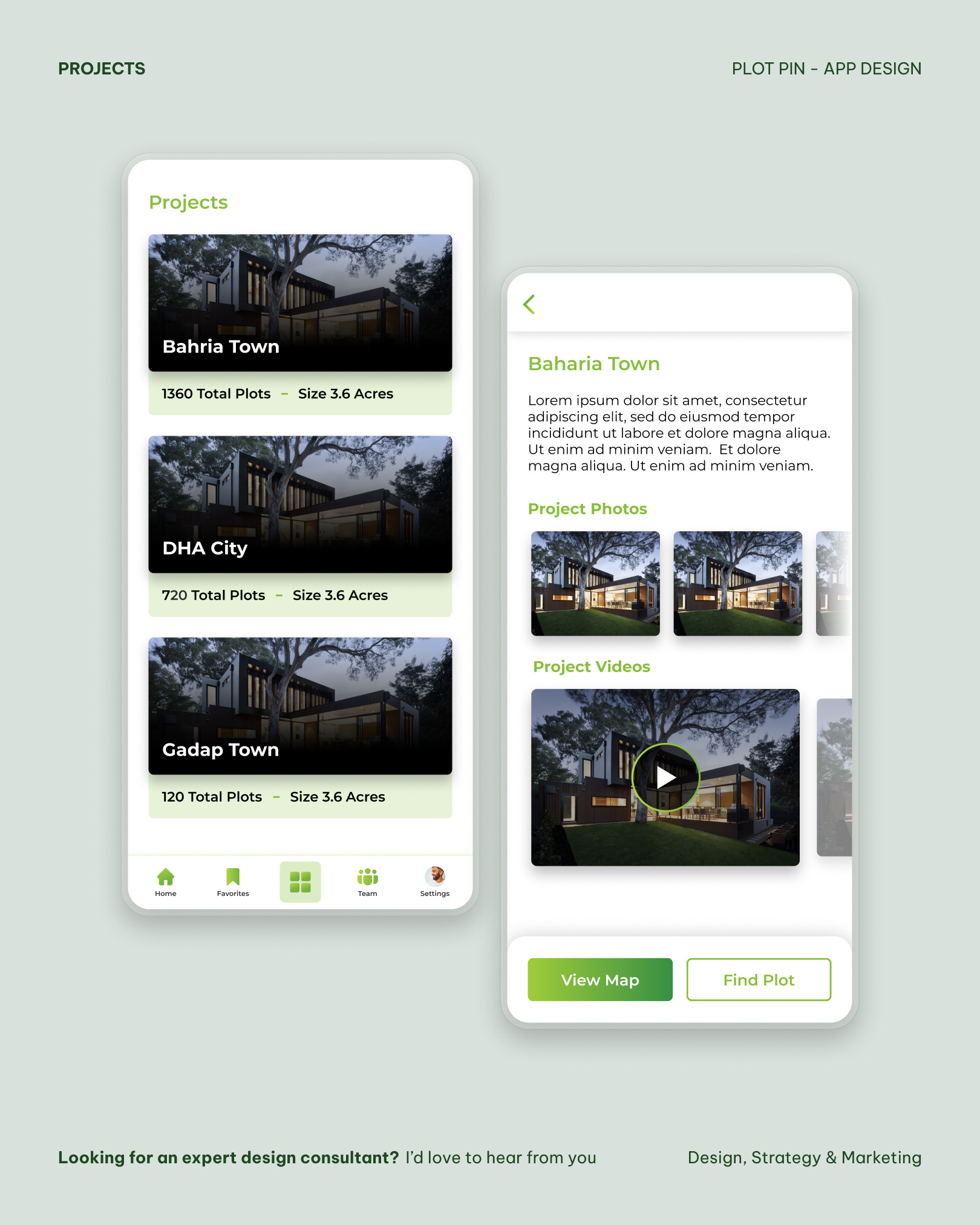 Real Estate App UI Design - Plot Pin by Murtuza Banani on Dribbble