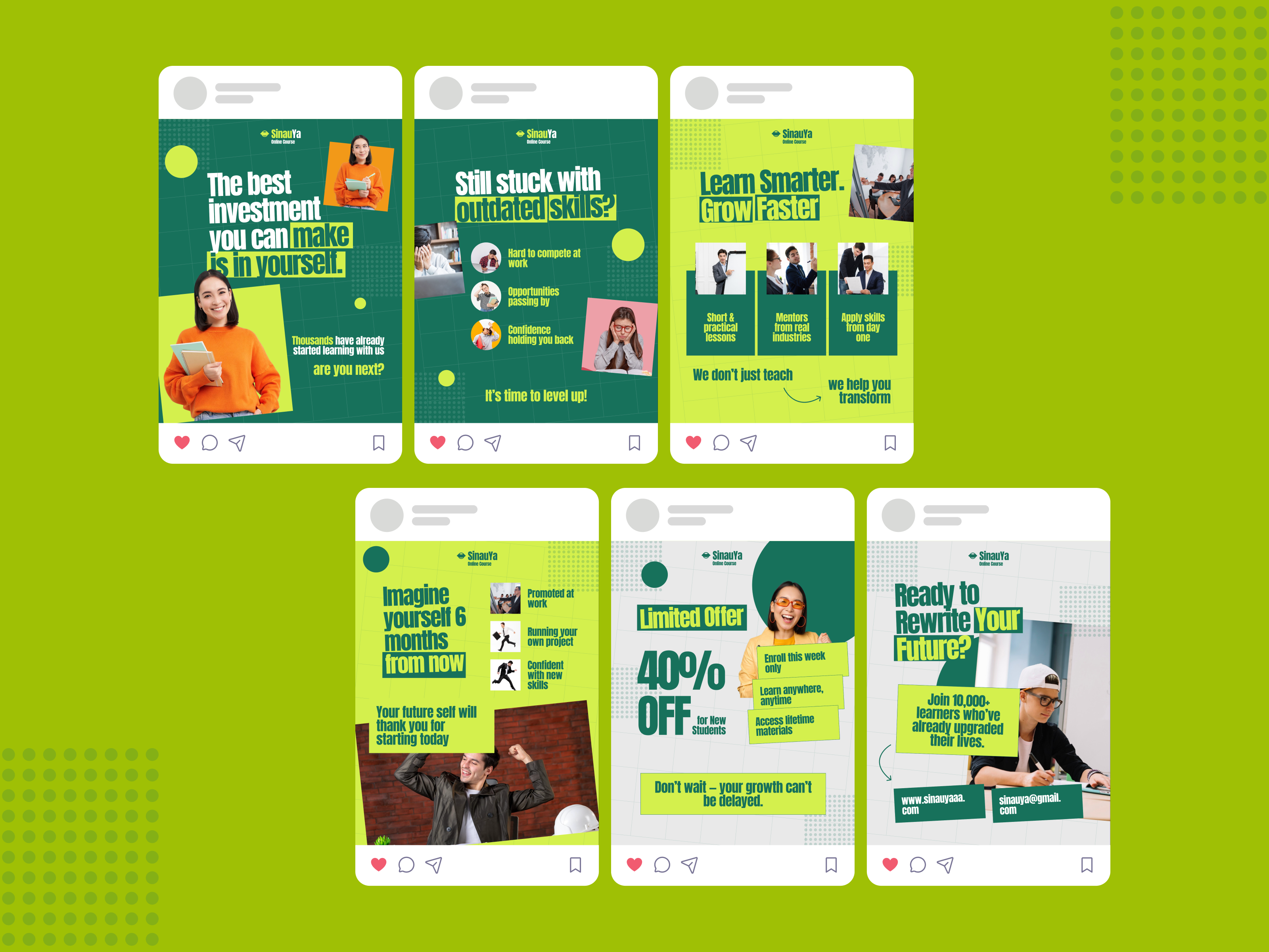 Online Course Social Media Post Carousel by Ahmad Faizien for OnPoint ...