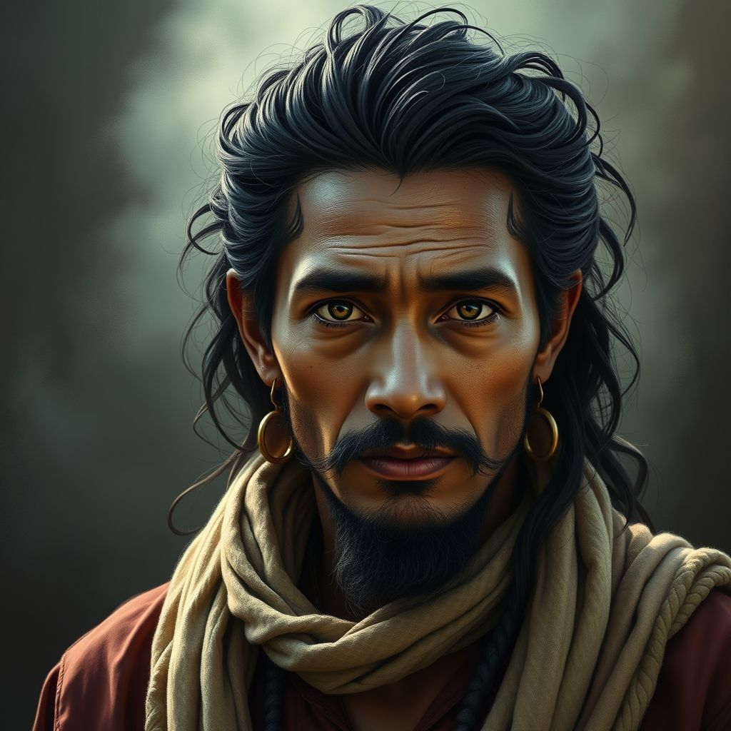 AI-Enhanced Portrait – Mystic Gaze Digital Render by Sanddep kumar on ...