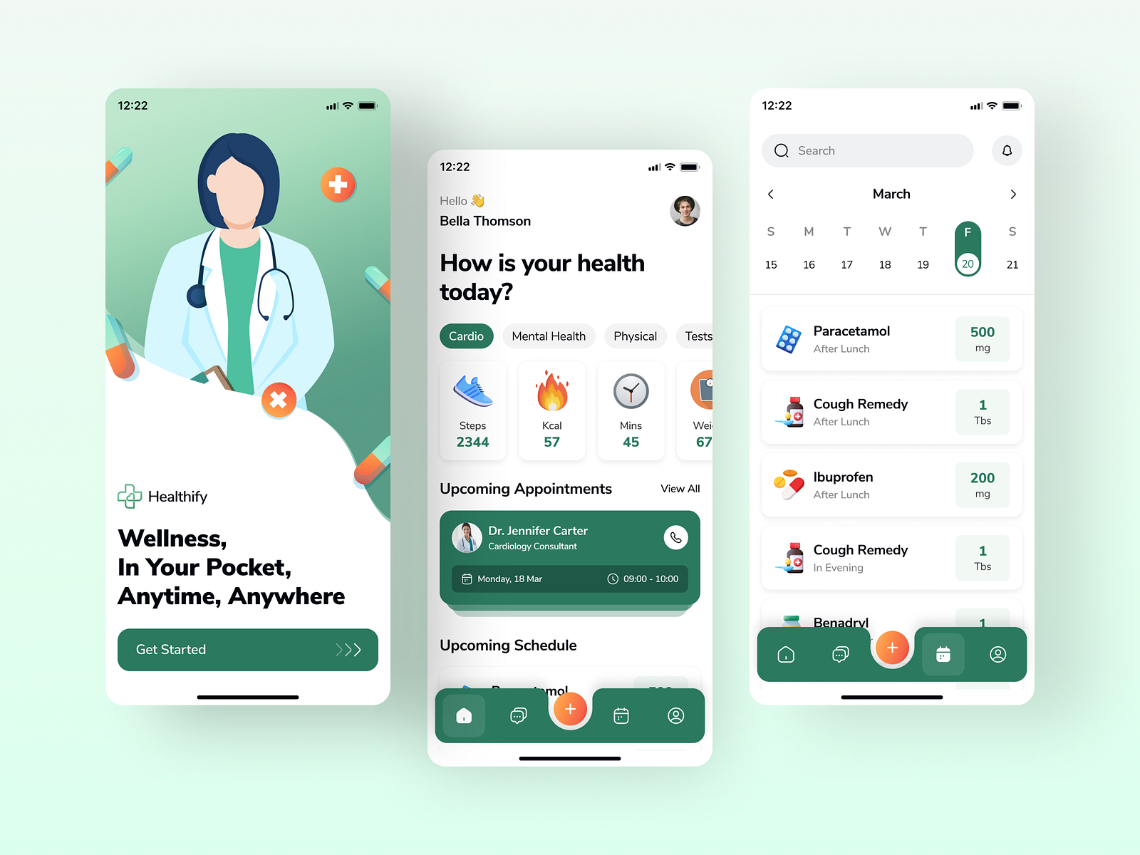 👩‍⚕️ Healthify – Intuitive Healthcare UI by Code Theorem on Dribbble