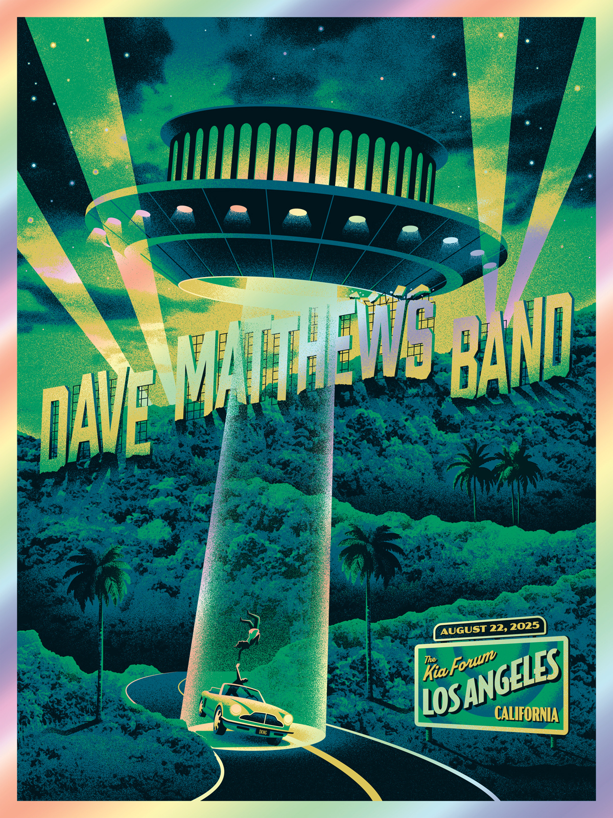 Dave Matthews Band Los Angeles, CA Poster by DKNG on Dribbble