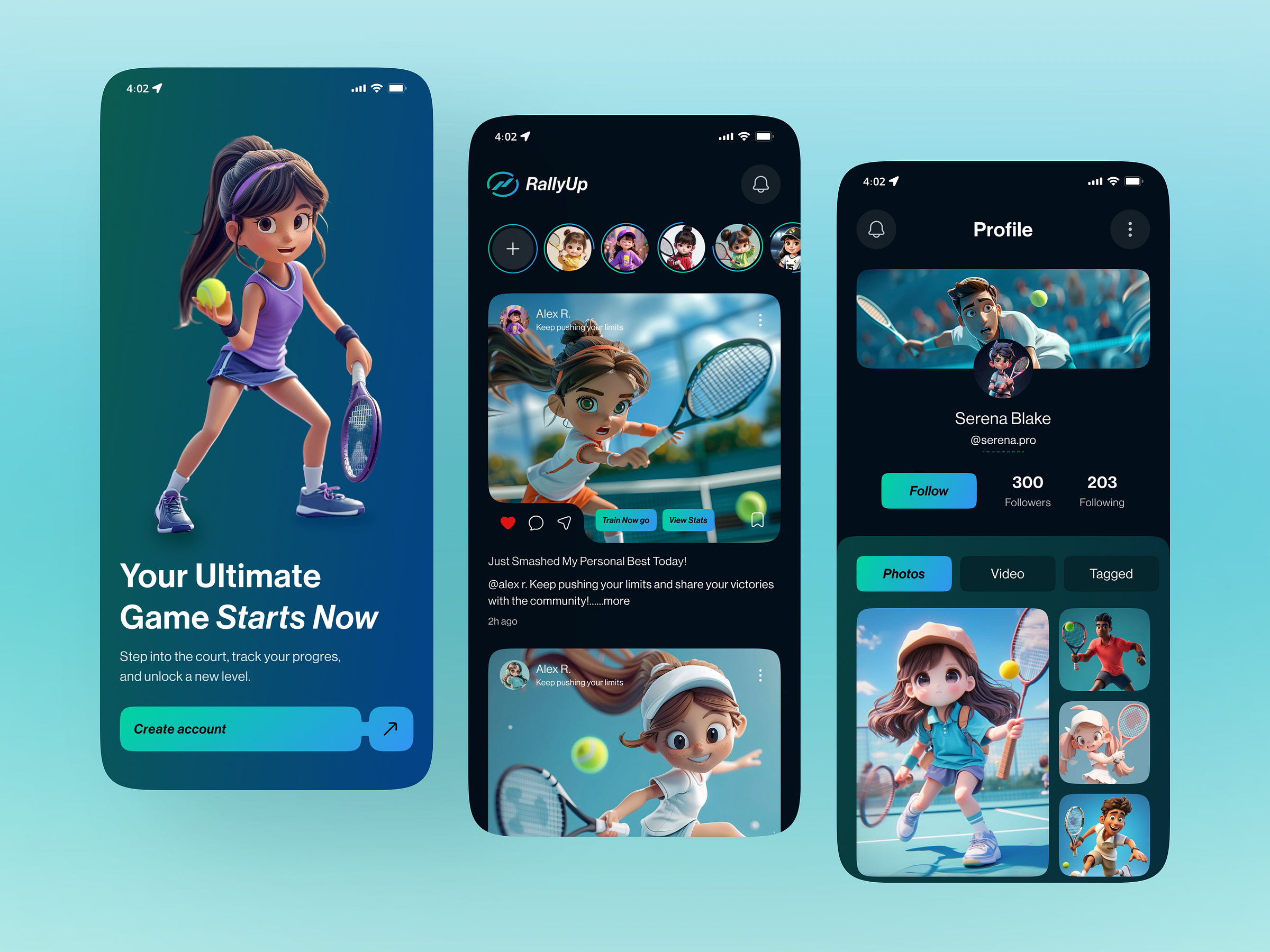 Tennis Sports Mobile App by Ruhul kabir on Dribbble