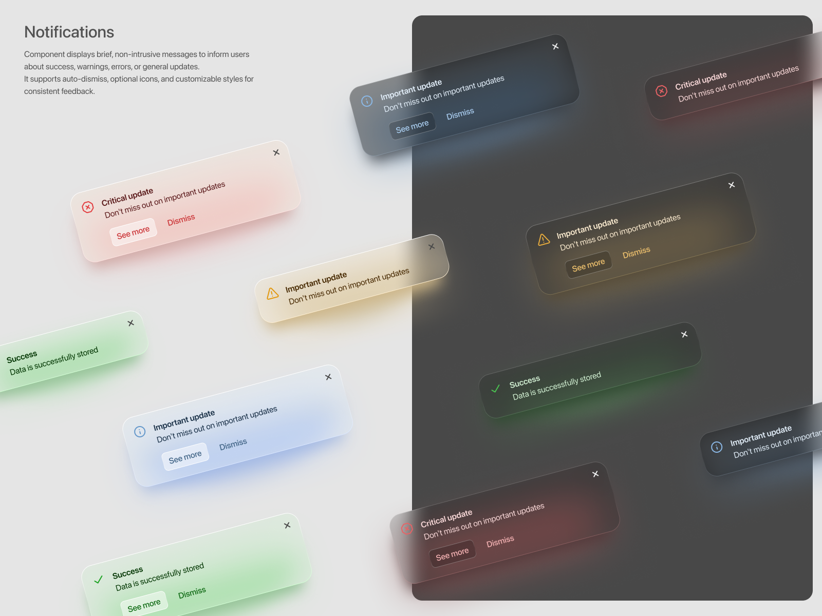 Notifications by Dawid Galczynski on Dribbble