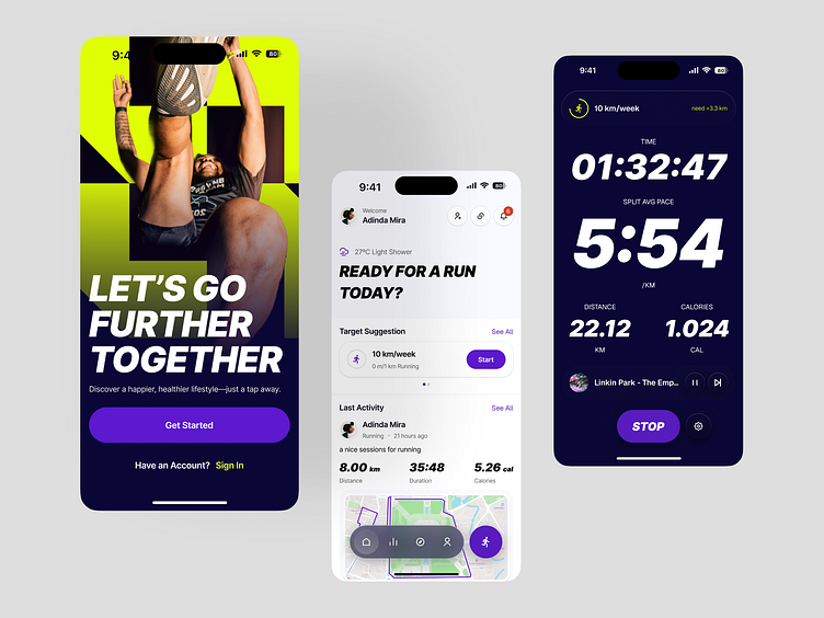 Rapid - Running Tracker App by Rifat for Sogee on Dribbble
