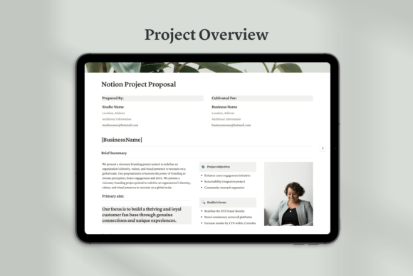 Notion Project Proposal Template by Templates Design on Dribbble