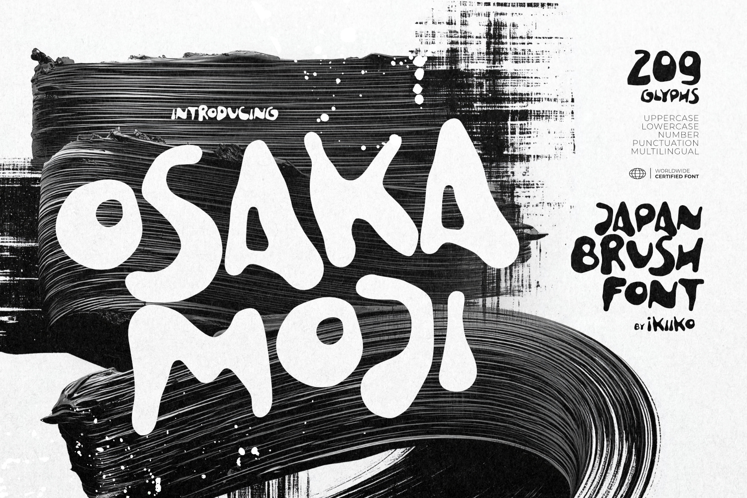 Osaka Moji - Japan Brush Font by Ikiiko Type on Dribbble