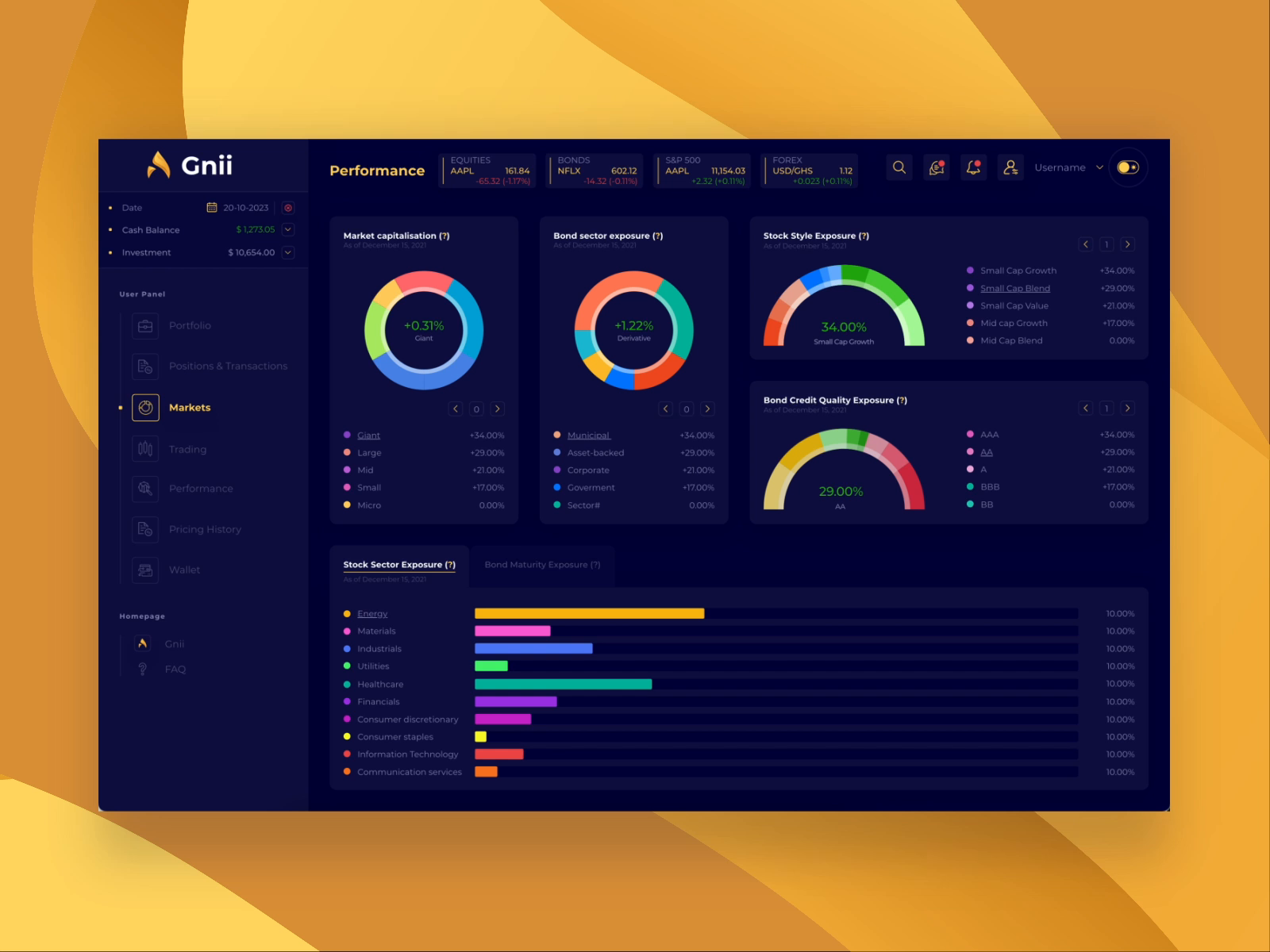 GNII Asset Management & Investment Platform Dashboard by Extej UI UX ...