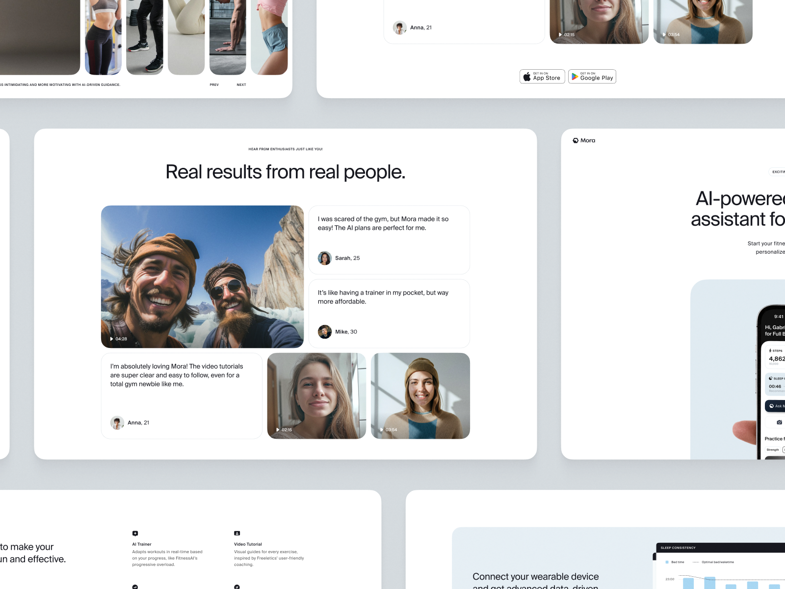 AI Fitness Assistant Website Design by Conceptzilla on Dribbble