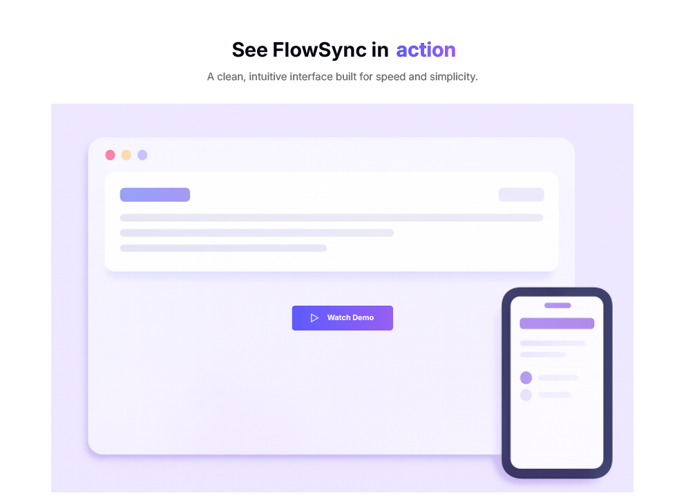 FlowSync – SaaS Landing Page Design by Adeel Habib on Dribbble