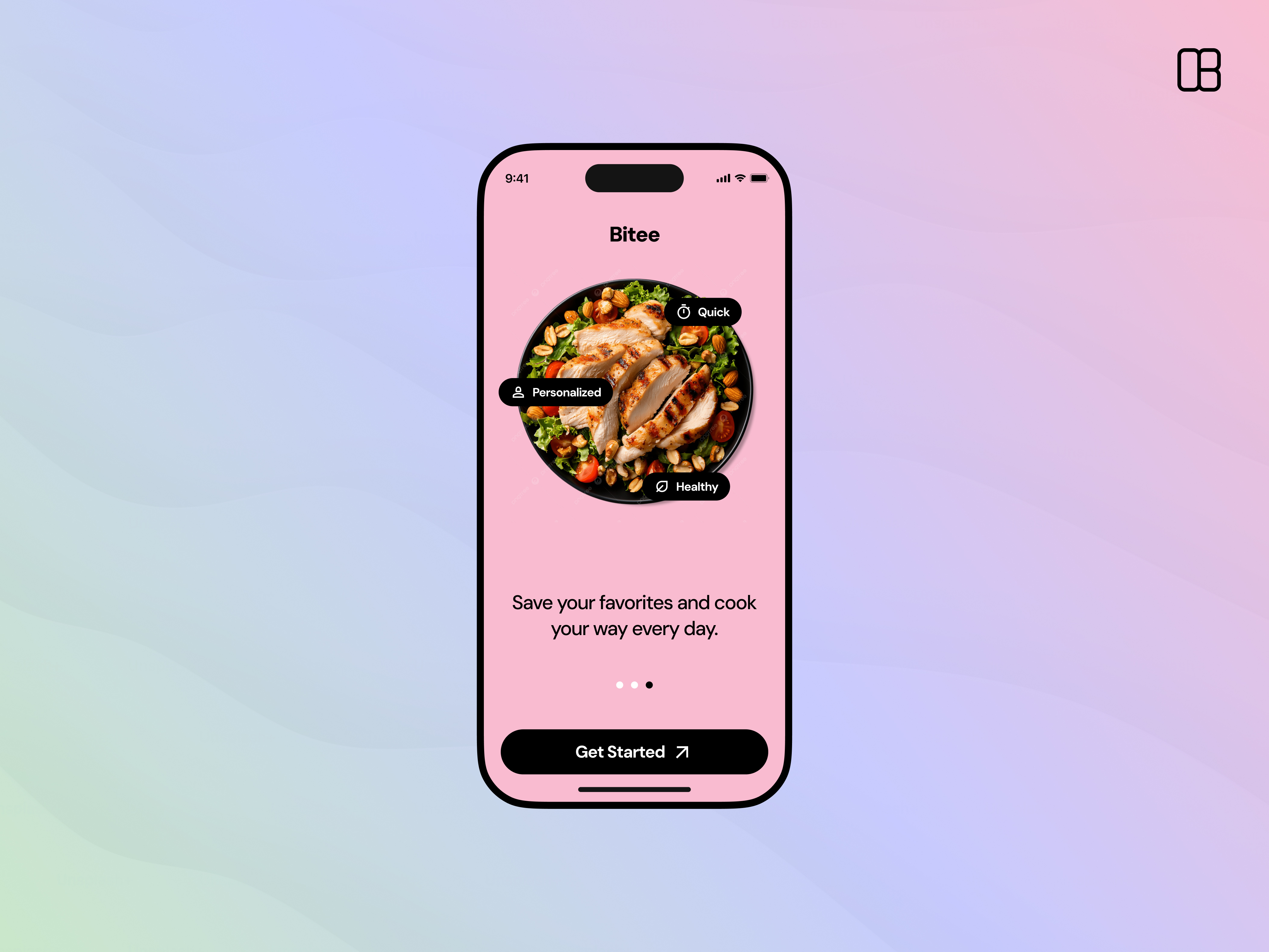 Food App Onboarding UI Design by Bardia Adibi on Dribbble