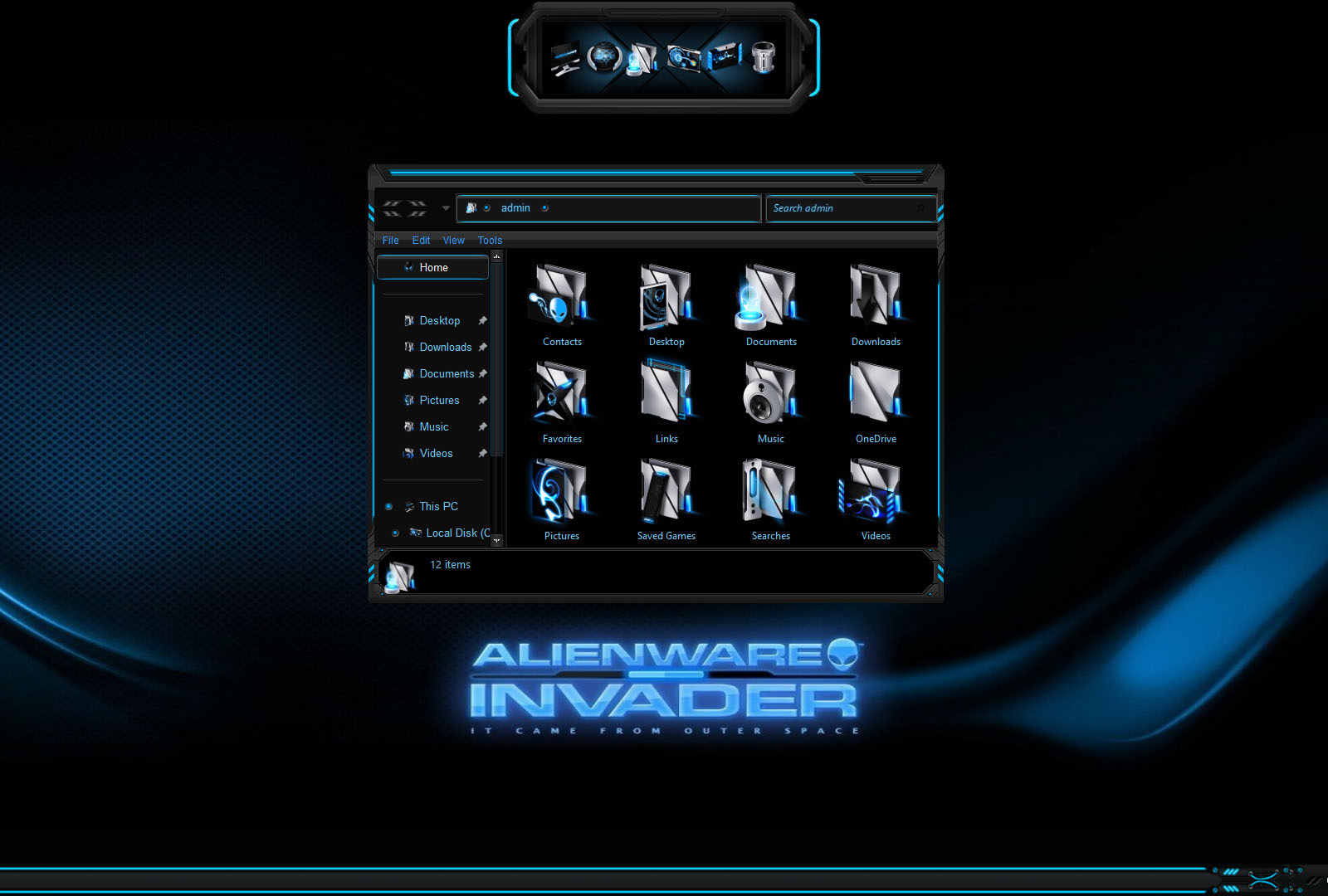 Alien Invader SkinPack for Windows 11 by skinpack on Dribbble