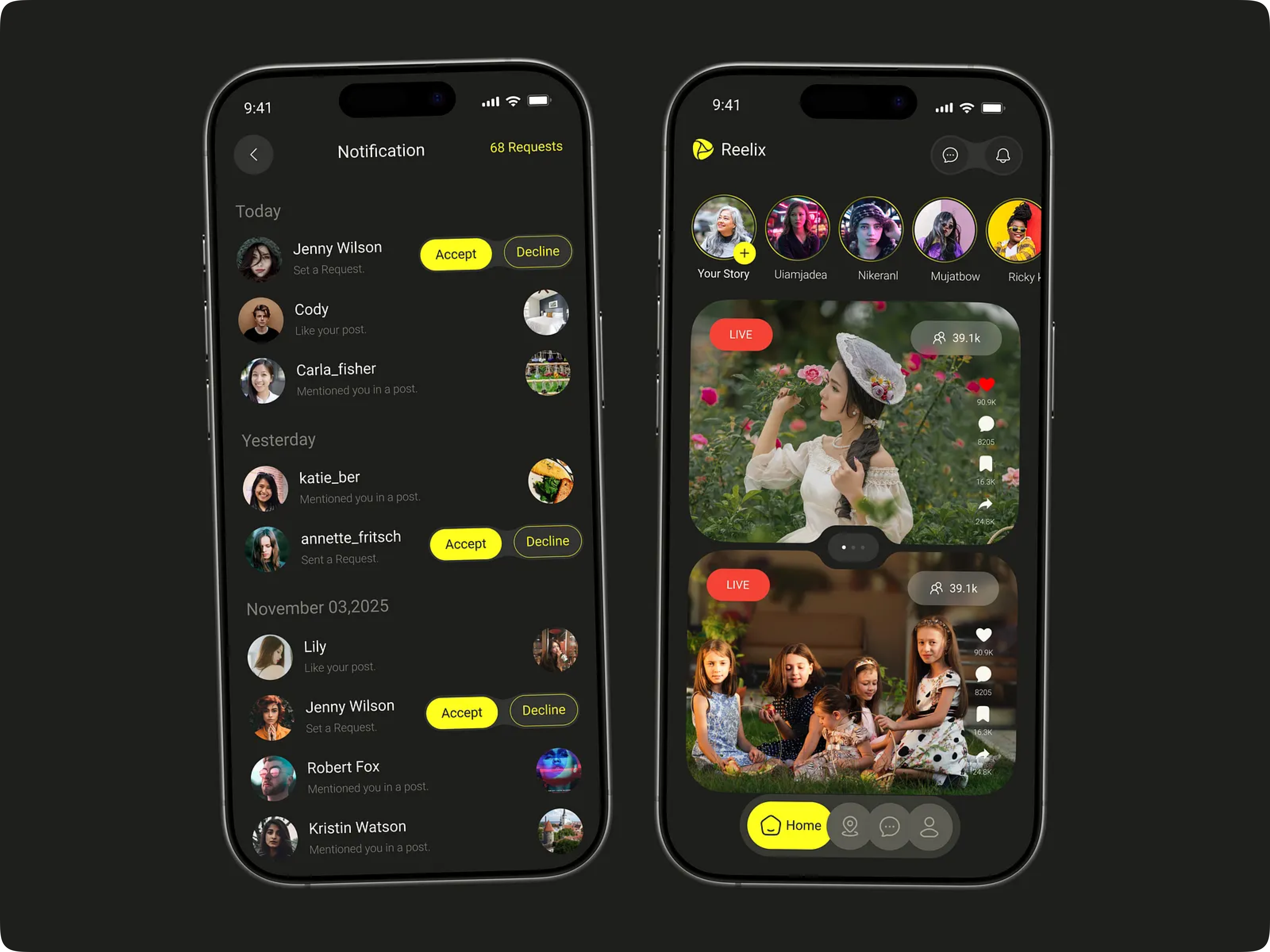 Social Media Video Chat App - UI Concept by Ibrahim Khalil on Dribbble