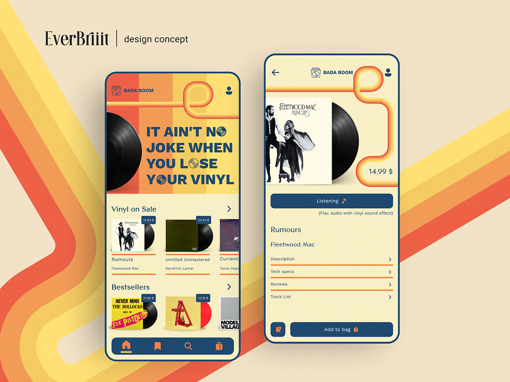 Vinyl store | design concept by Everbriiit Studio on Dribbble
