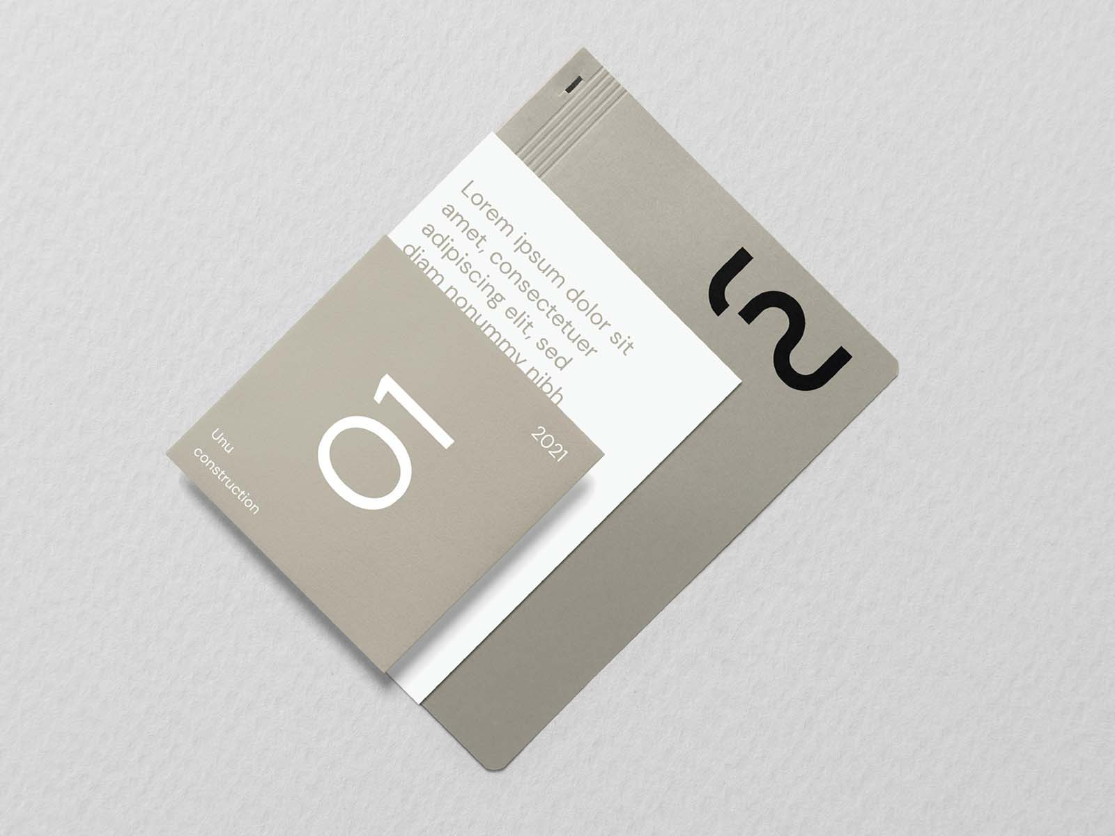 Unu construction Identity by Mr.Mockup™ on Dribbble