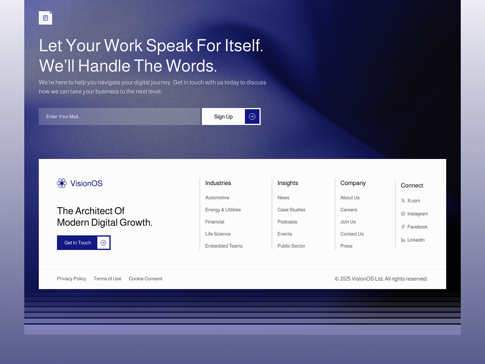 Website Footer UI by Tamim Al Arafat on Dribbble