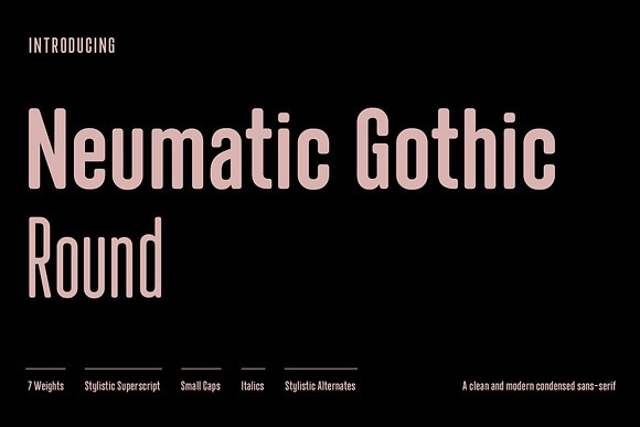Neumatic Gothic Round Typeface Font by Logan Barnes on Dribbble