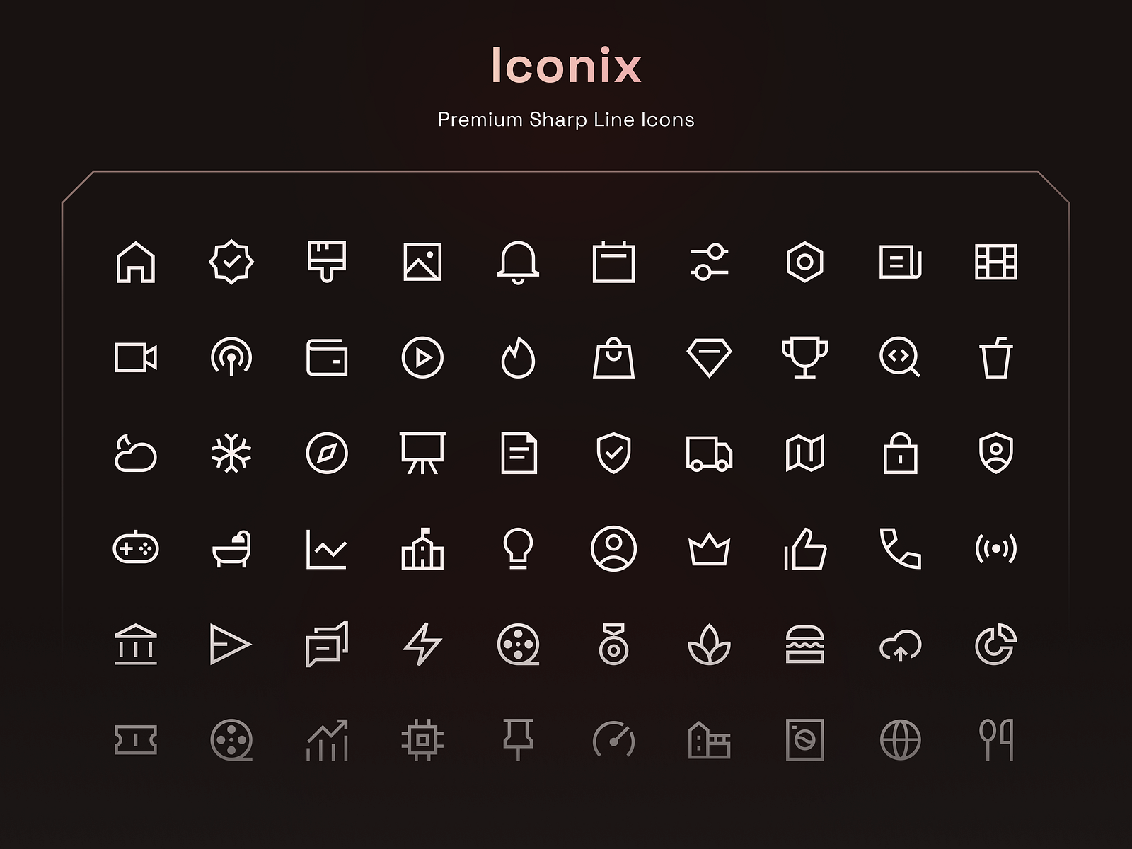 Iconix - Premium Line Icons by Kushal Jain on Dribbble