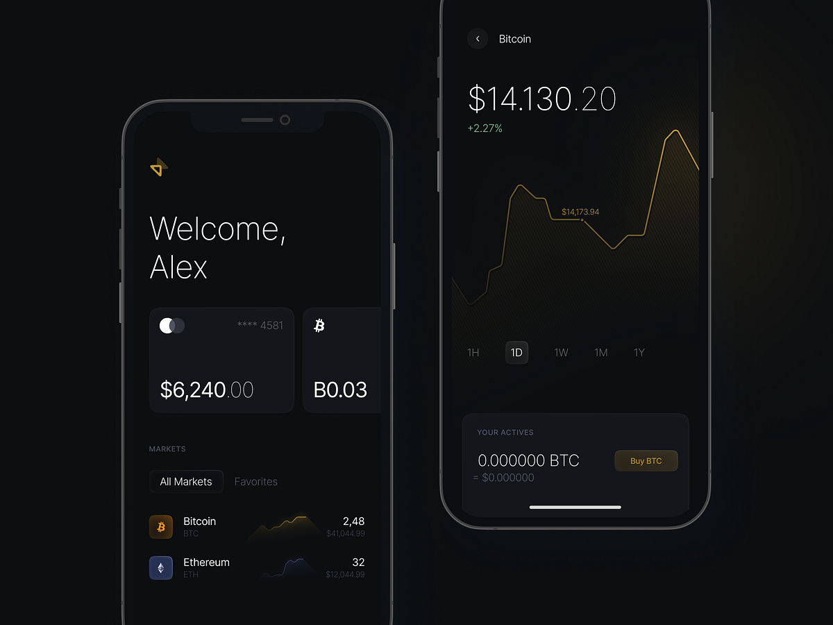 Crypto Wallet App — Home Screen, Assets View by Sandro Tavartkiladze on ...