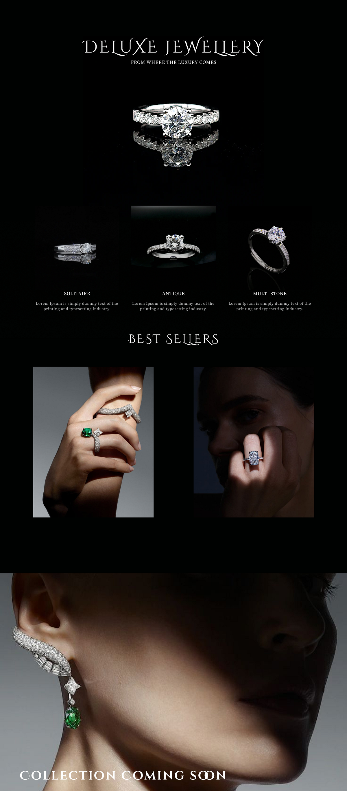 Jewellery Landing Page by Chandni Mehta on Dribbble