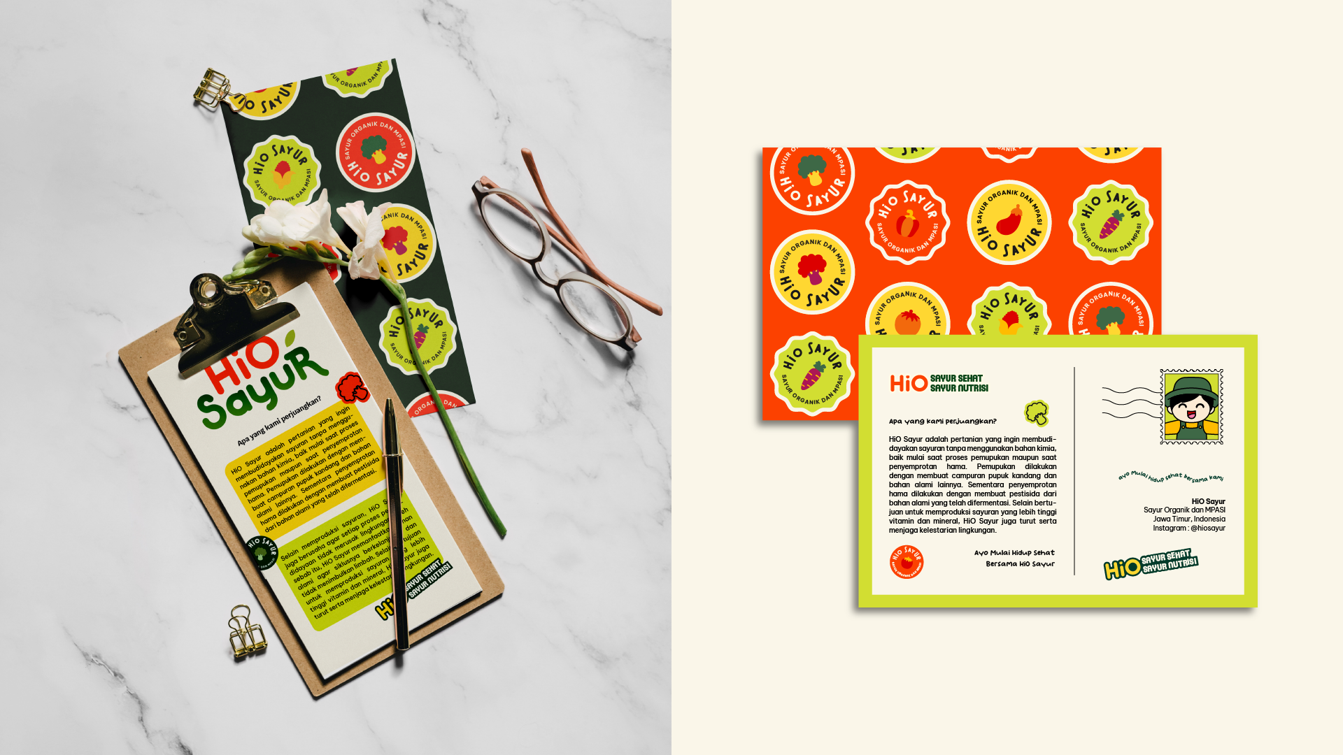 HiO Sayur - Organic Vegetable Brand Design by Devi Priyandari on Dribbble