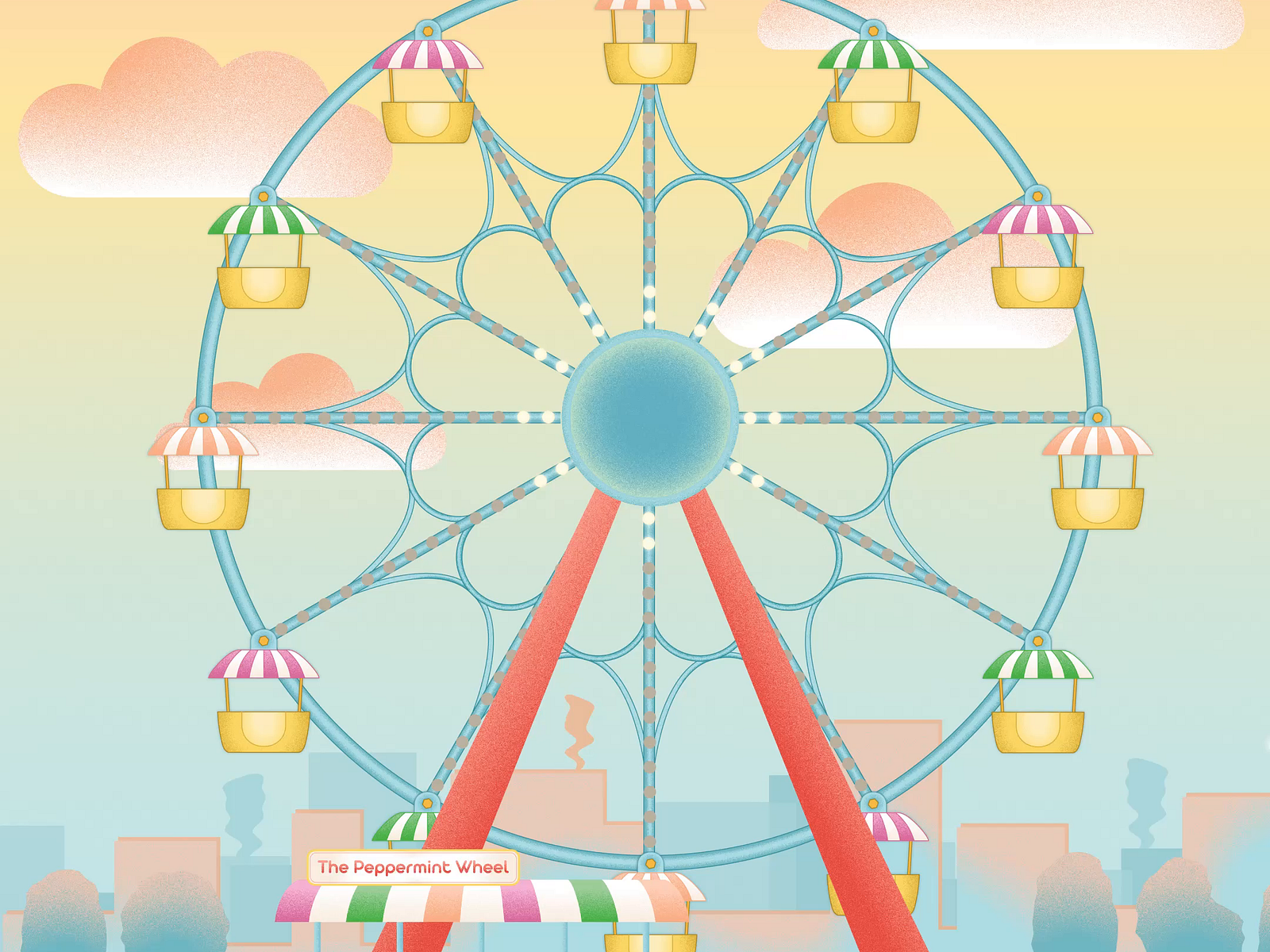 The Peppermint Wheel 🍬🍭 by Estefanía Serrano on Dribbble