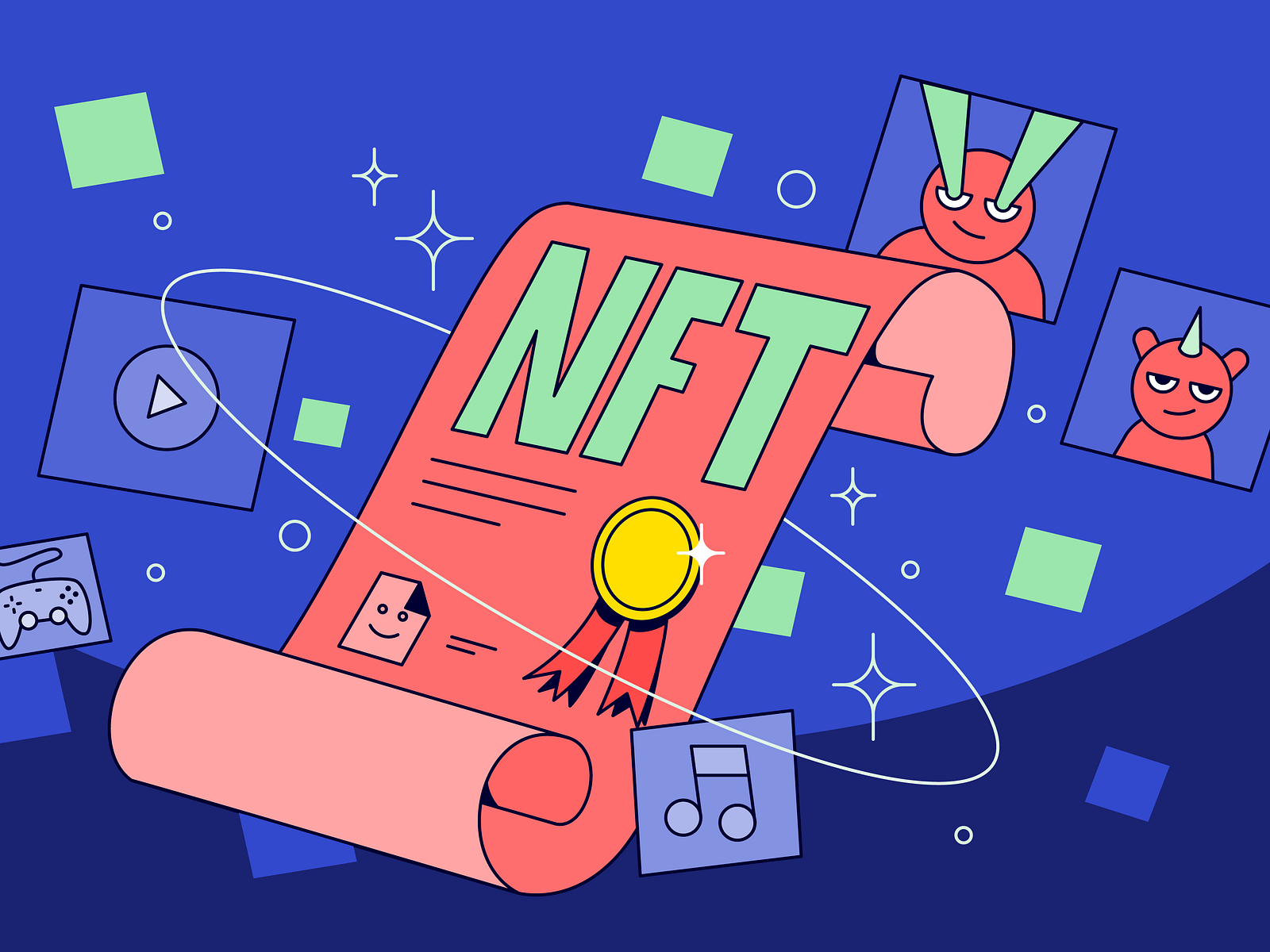 What is an NFT? by Dark Penguin on Dribbble