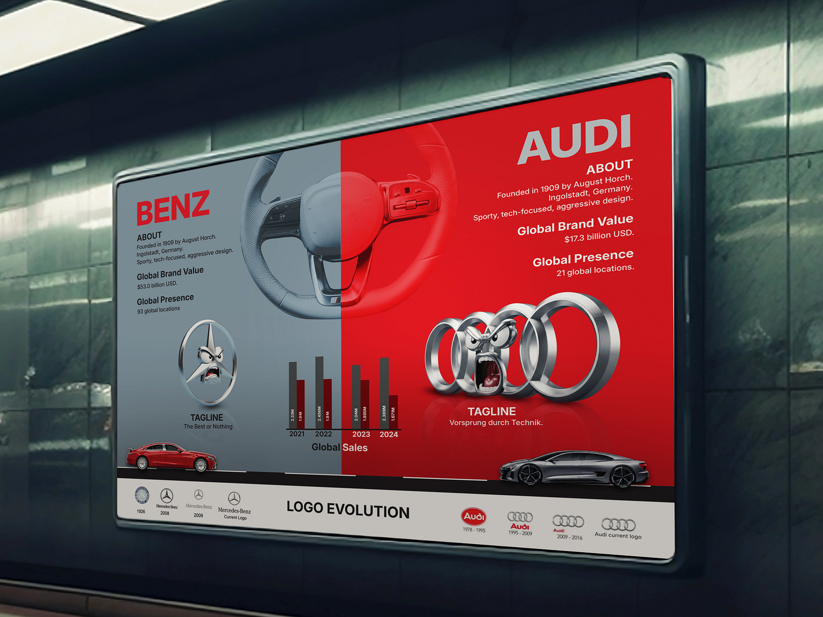 Brand rivalry poster by shashikanth sriki on Dribbble