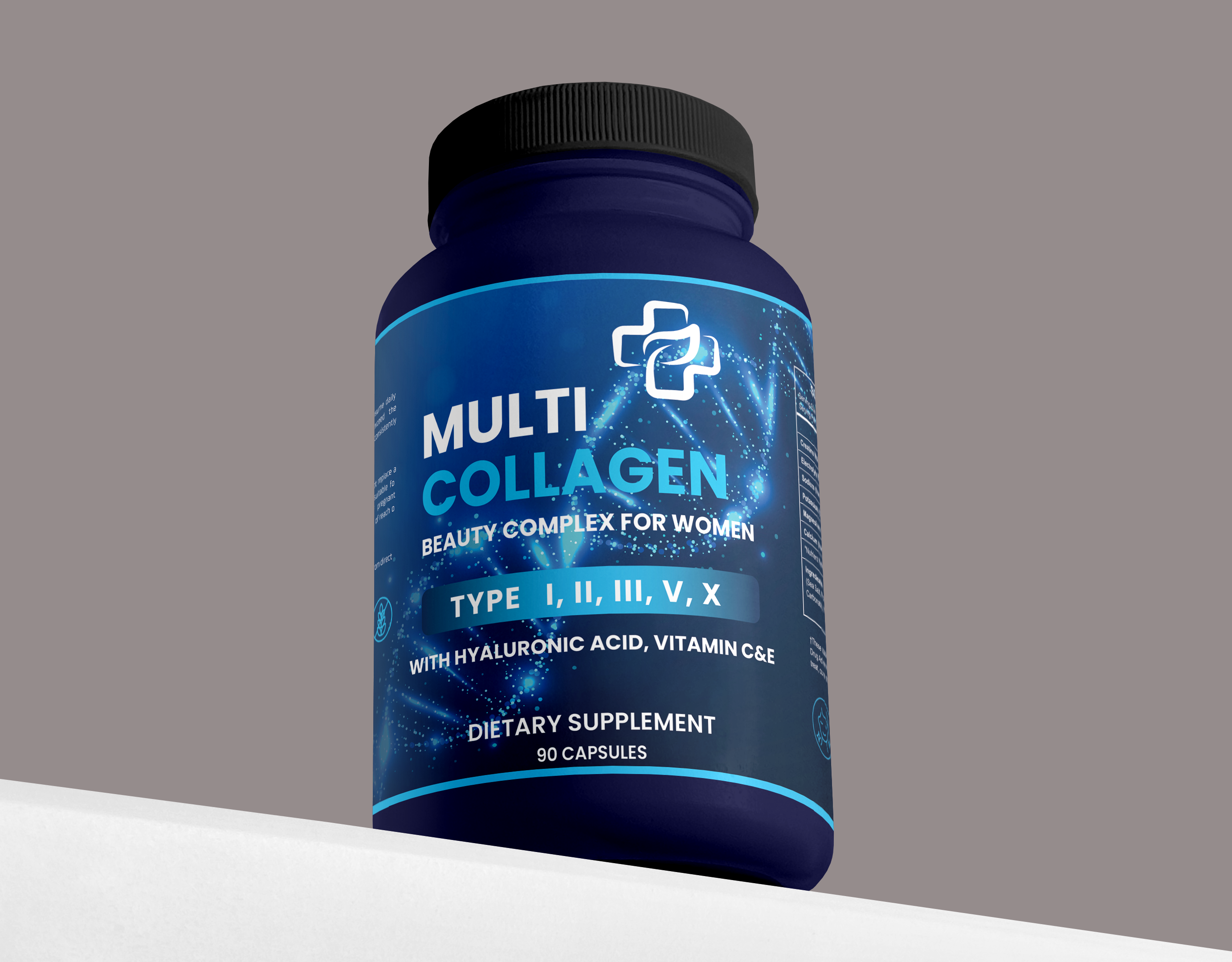 Collagen supplement label design by Mohammad Abdul Hadi Talukdar Gufran ...
